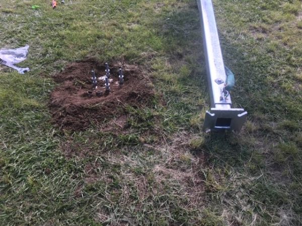 Installation of Solar Light Pole - BMSA Footing Solutions
